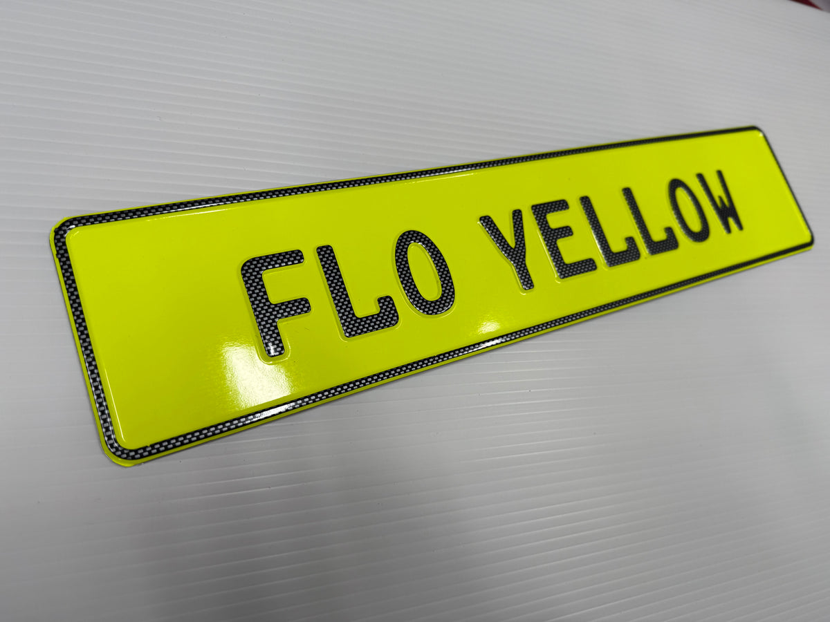Fluorescent Yellow Show Plate – Europl8